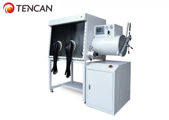 Funcionamiento de la caja de guantes de la atmósfera inerte de los ...